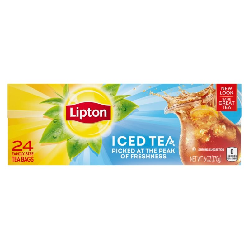 Lipton iced Tea Family Size Tea Bags, 24 Count – Wadaaa: Worldwide ...