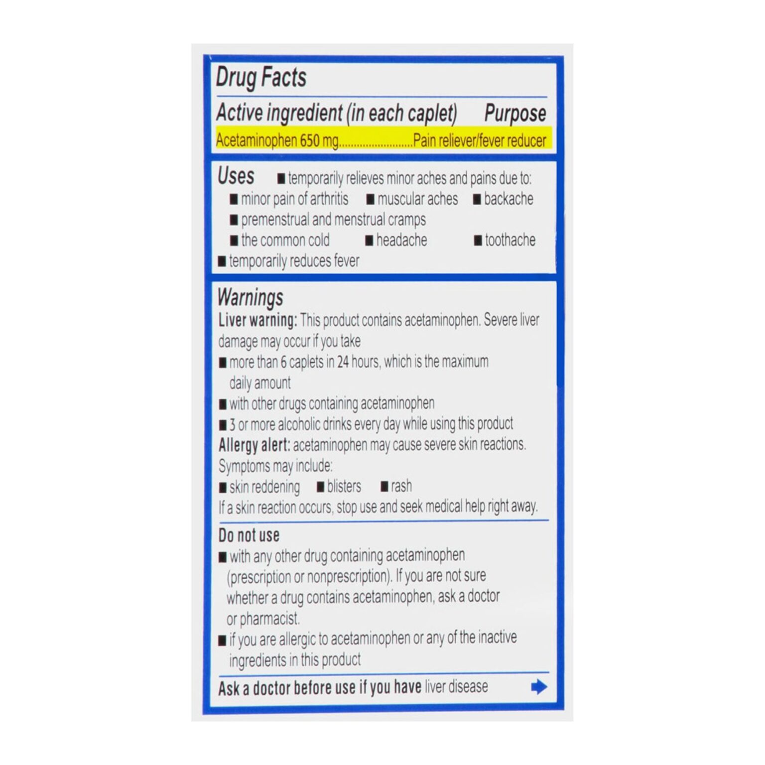 Tylenol, 650 mg, Extended Tablets, Caplets, 24 caplets – Wadaaa ...