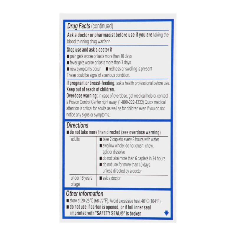 Tylenol, 650 mg, Extended Tablets, Caplets, 24 caplets – Wadaaa ...